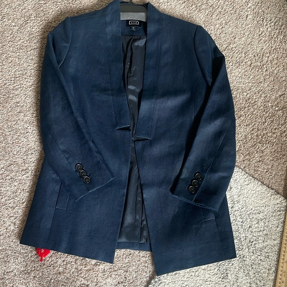 Gorgeous Deep Blue Almost Black Ayr The Coup Linen Bl… - Gem